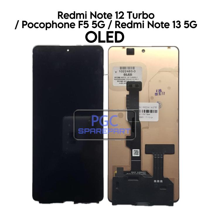 LCD Touchscreen Fullset Redmi Note 12 Turbo / Poco F5 5G / Redmi Note 13 5G / 23049RAD8C ...