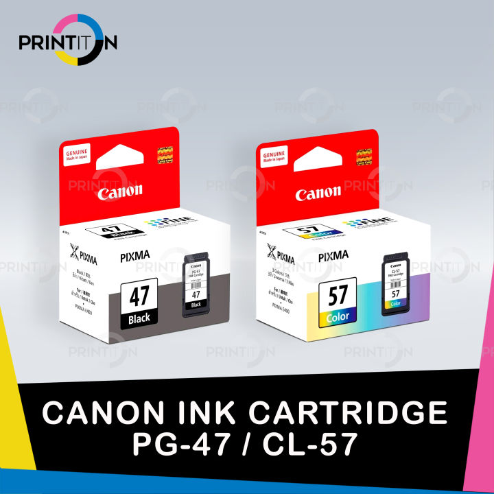 [Original] Canon PG -47 PG 47 / CL-57 CL 57 Ink Cartridge | Lazada ...