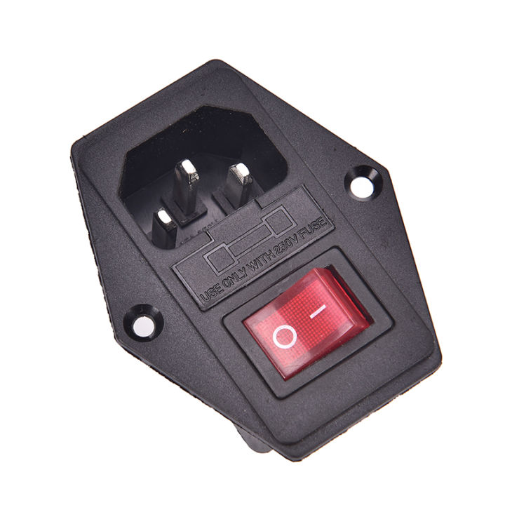 [JIING Cloth] NEW 3 Pin AC Inlet Male Plug Power Socket With Fuse ...