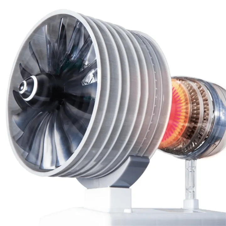 (ZJGE) DIY STEM Jet Aircraft Engine Model Assembly Toy Battery-Driven ...