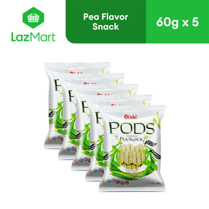 Pods Pea Snack 60g - Pack of 5 [Expiry on April 2, 2026] | Lazada PH