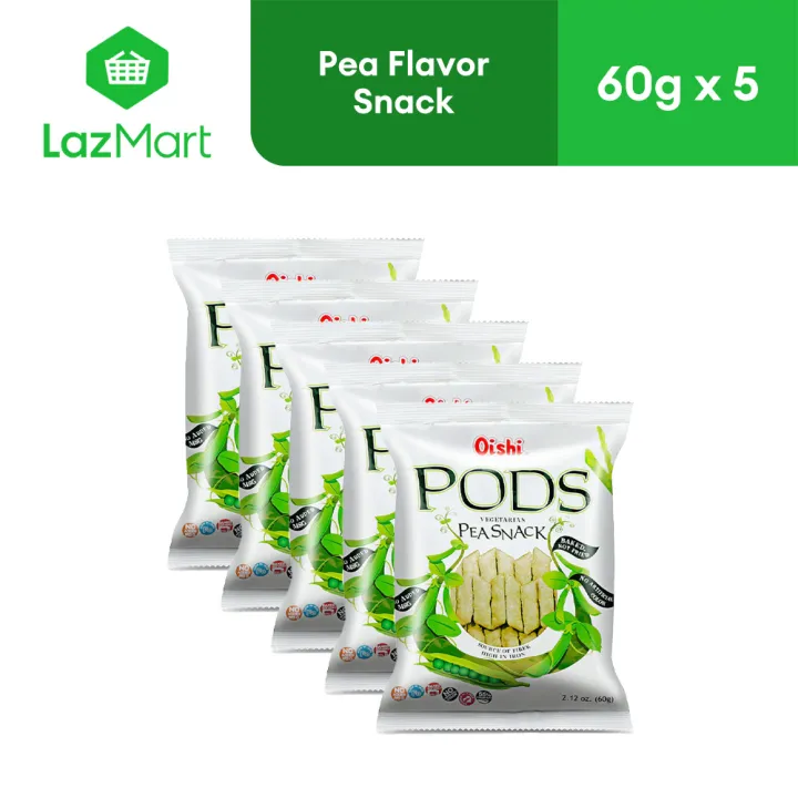 Pods Pea Snack 60g - Pack of 5 [Expiry on May 10, 2026] | Lazada PH