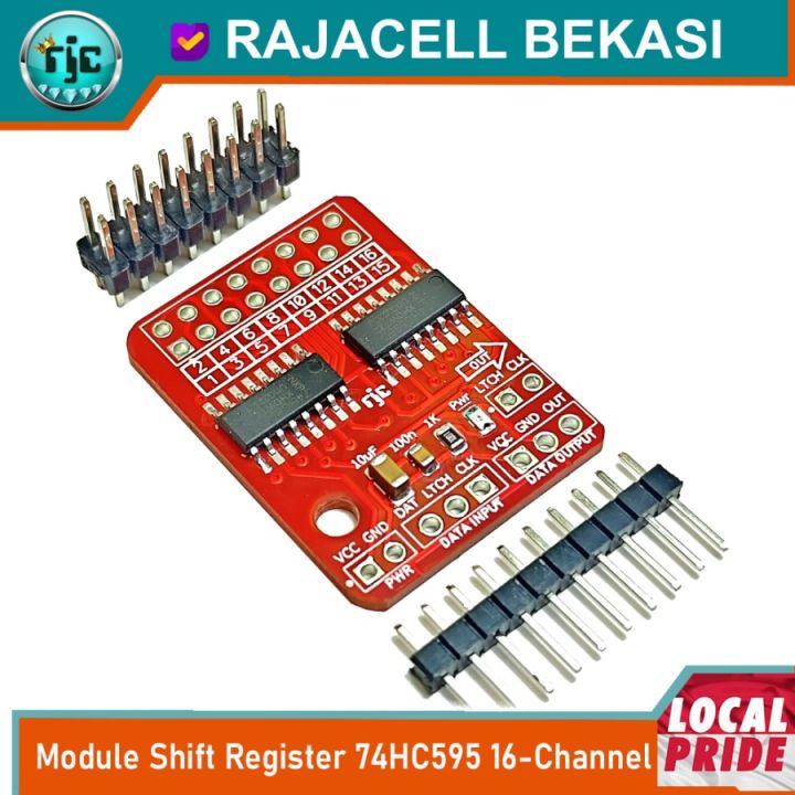Module Shift Register 16 Ch Output Multiplexer 74HC595 GPIO Expansion ...