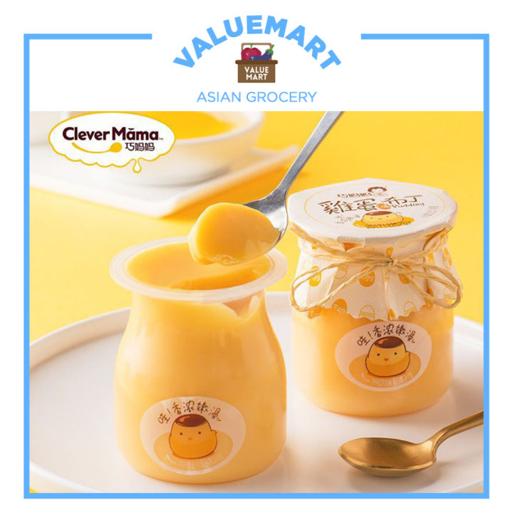 Clever Mama Milky Pudding Snack (Egg Pudding, Yogurt, Milk, Peach ...