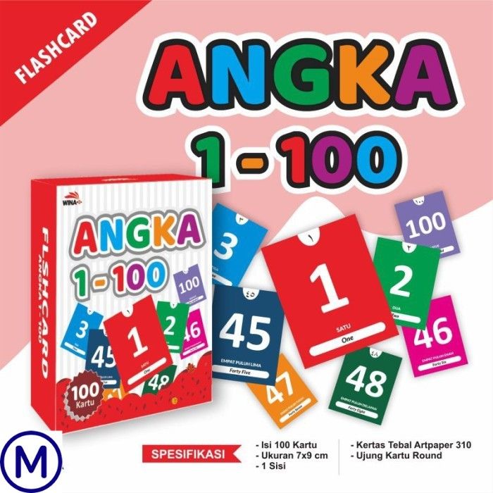 Flash card Angka 1-100 | Lazada Indonesia