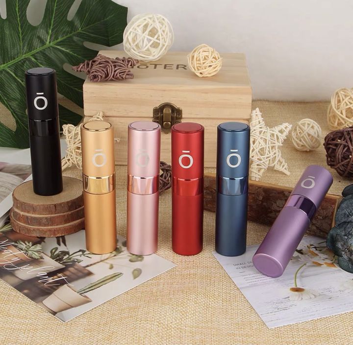 8ml Travel Pocket Perfume Atomizer Female Parfum Bottle Rotating ...