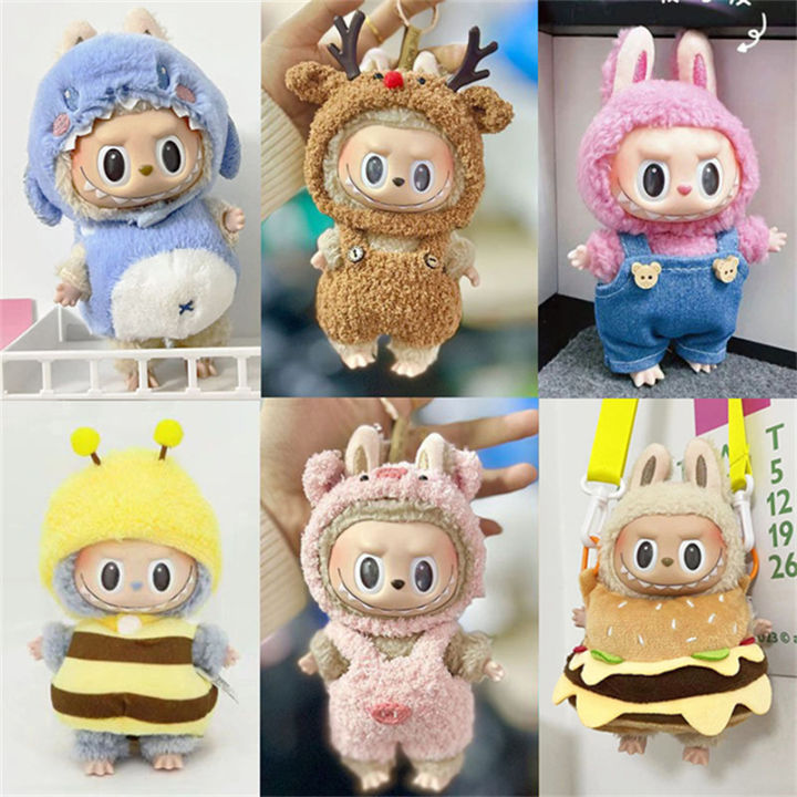 Labubu เสื้อสำหรับตุ๊กตาผ้าคอตตอน15ซม.,เสื้อตุ๊กตาน่ารักแฟชั่น Labubu ...