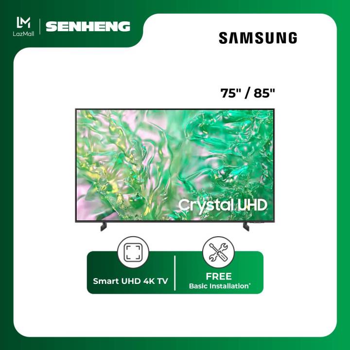 Samsung 75/85 inch Crystal UHD DU8000 4K Smart TV / Television ...