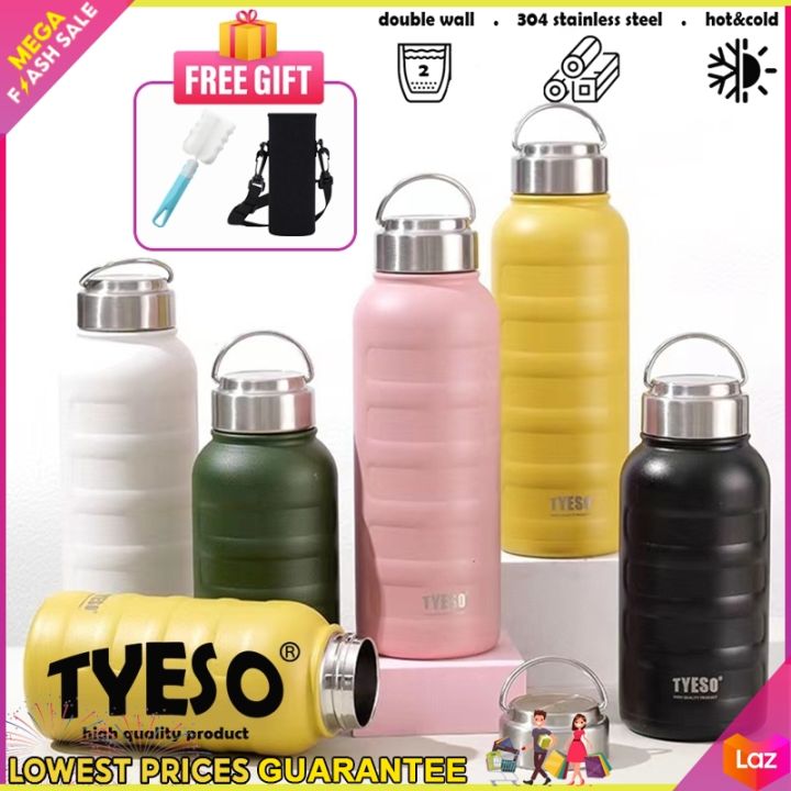 1000ML Tyeso Vacuum Insulated Flask Thermos Tumbler With Free Gift 304 ...