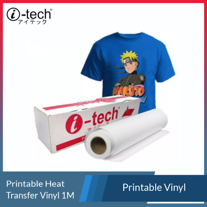 i-tech Printable Vinyl Heat Transfer Printable Vinyl for Shirt Glossy ...