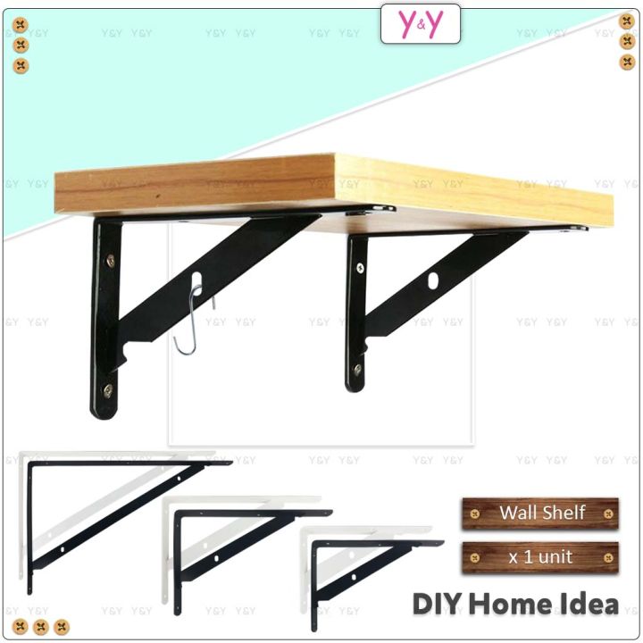 Y&Y Eco Wall Shelve / Wall Shelf / L Shape Metal Stand / L Bracket Wall ...