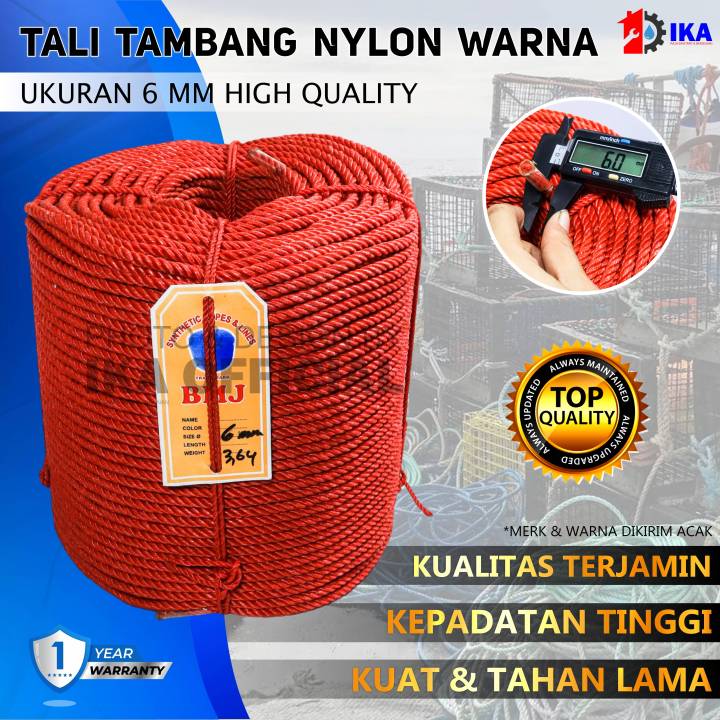 Tali tambang plastik 6 mm per Roll TALI TAMBANG ROLL PPD 6MM / TALI ...