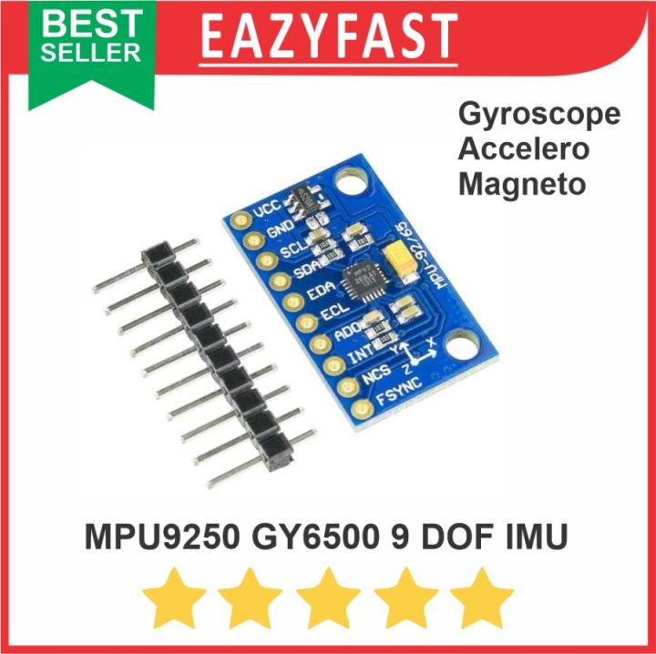 GY9250 GY6500 MPU9250 9 DOF Sensor Gyroscope Accelormeter Magnetometer ...