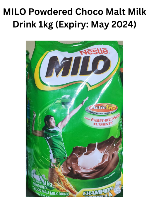 MILO Powdered Choco Malt Milk Drink 1kg (Expiry: May 2024) | Lazada PH