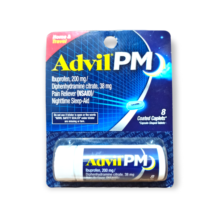 (USA) Advil PM. 8 Coated Caplets. | Lazada PH
