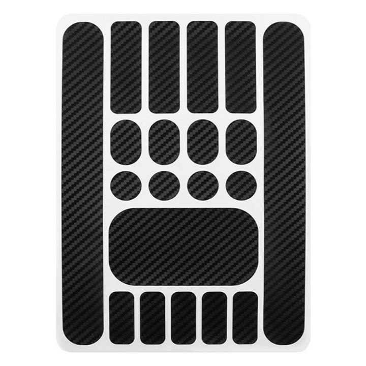 Rectangular Shape Carbon Pattern Chain Guard Sticker for Frame and ...