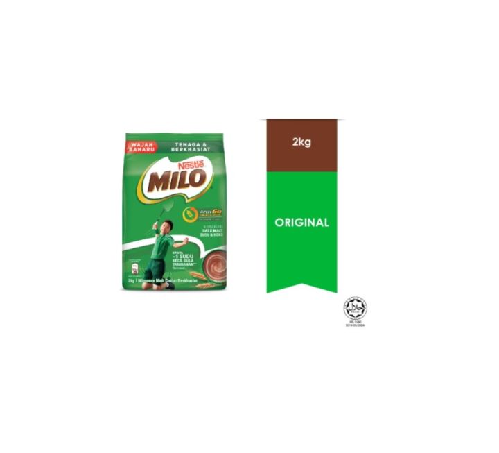 Nestle MILO Activ-Go Chocolate Malt Powder (1kg/2kg/400g)(exp:May2026 ...