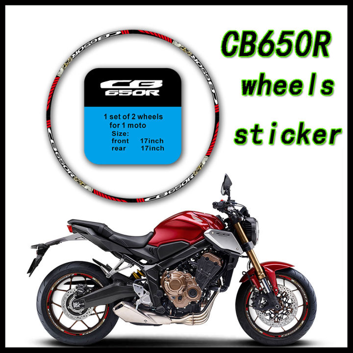 Motorcycle Sticker Wheel Rim Decals For Honda Cb650r Cb 650 R (red