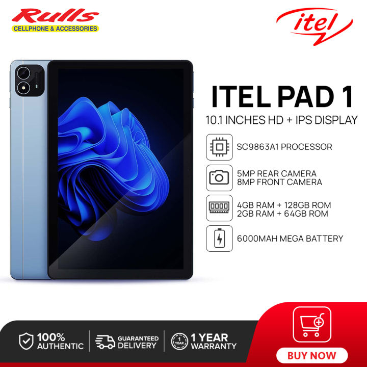 ITEL Pad 1 Tablet | 2GB+64GB / 4GB+128GB | Octa-core Processor | 10.1 ...