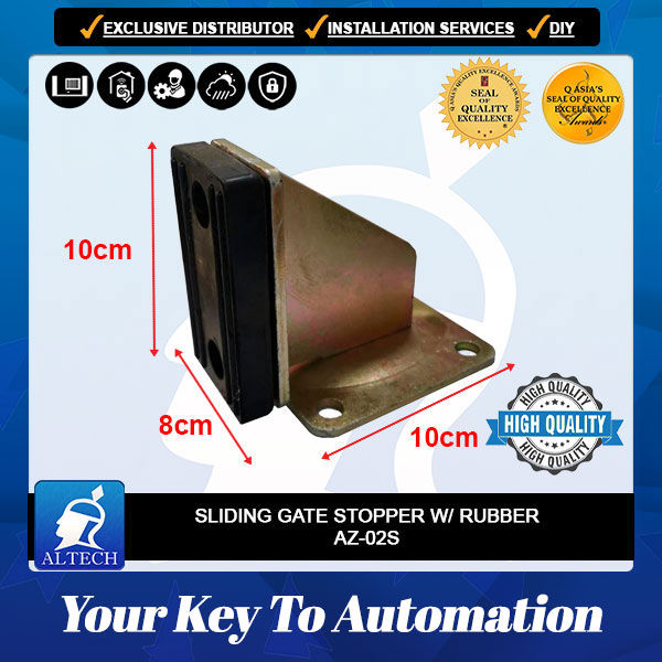 Sliding Gate Hardware Stopper with Base Plate and Rubber | Lazada PH