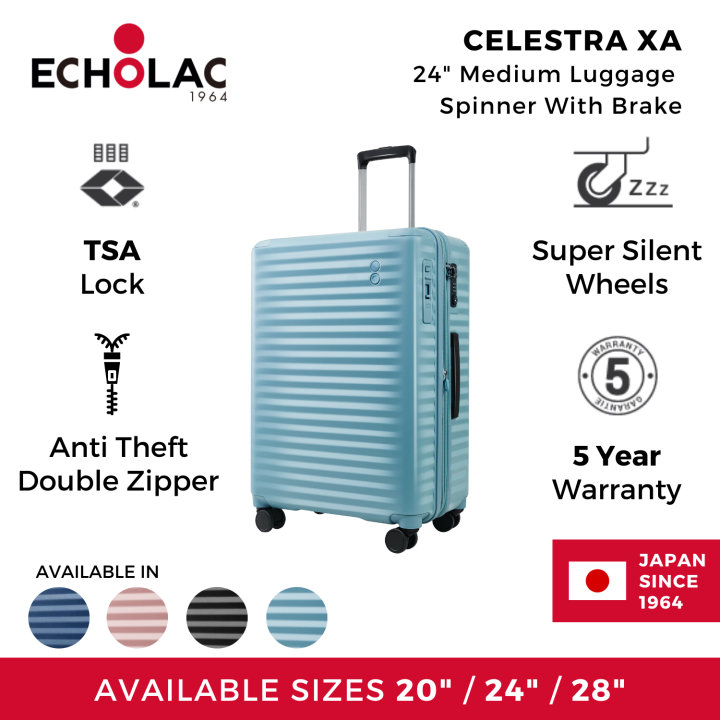 Echolac Celestra XA 24" Medium Luggage Expandable Spinner With Brake | Lazada PH