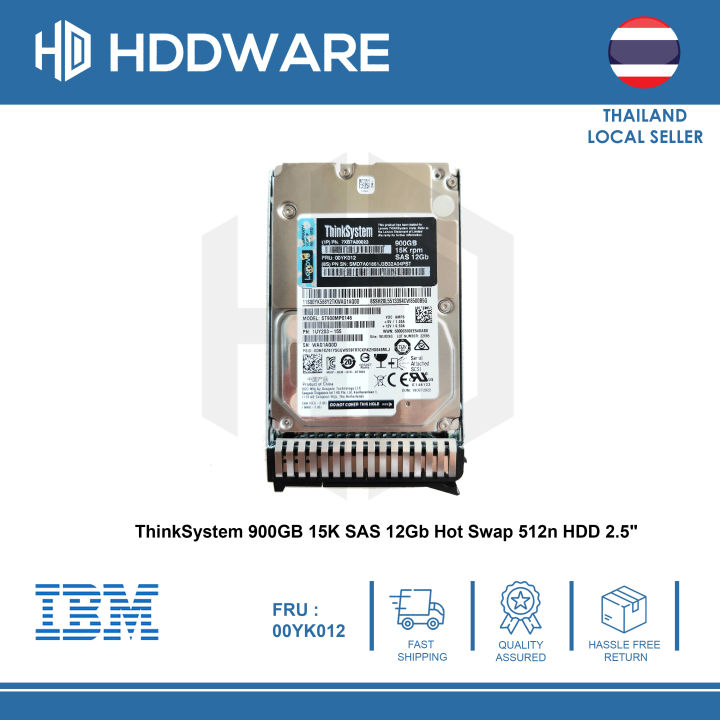 ThinkSystem 900GB 15K SAS 12Gb Hot Swap 512n HDD 2.5" // 7XB7A00023 ...