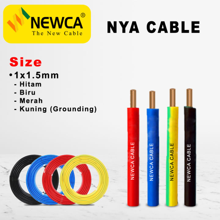 Kabel Listrik NYA / Kabel Newca 1.5mm Kabel Engkel Tembaga Permeter ...
