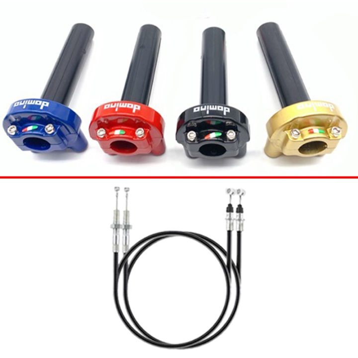 Domino Quick Throttle with 2 cables Universal Motorcycle accelerator ...