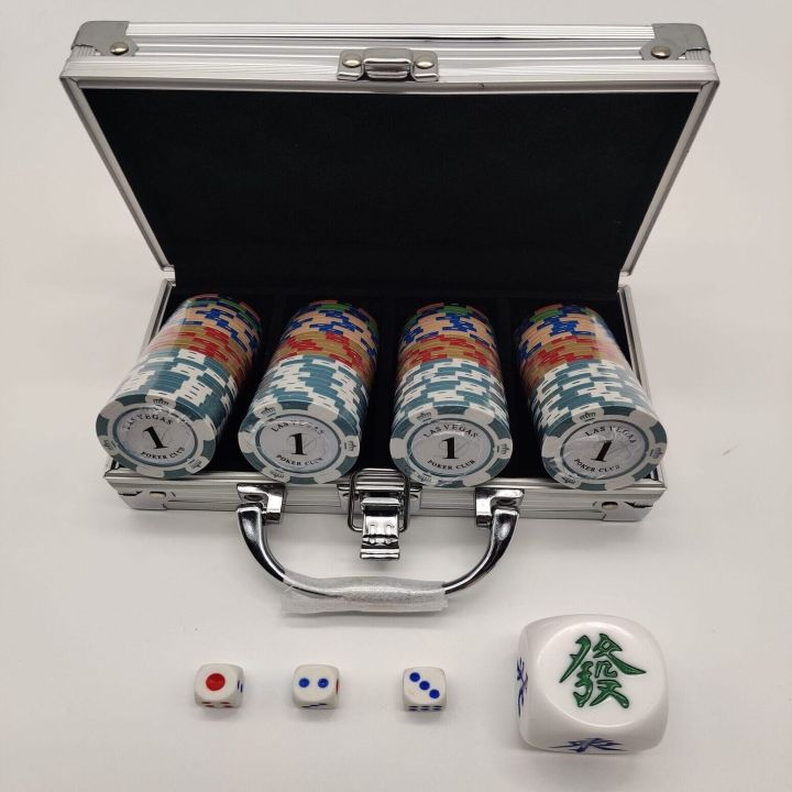 【Las Vegas】Mahjong Chips Set / 14g Heavy Chips / Alu Case / Acrylic ...