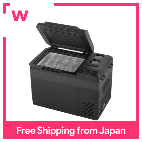 [Yamazen] Portable Refrigerator Refrigerator-freezer 25L Compressor Type (AC/DC 2WAY Power ...