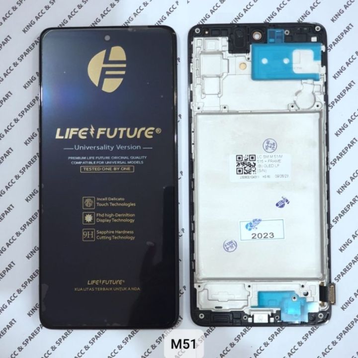 LCD TOUCHSCREEN + FRAME SAMSUNG GALAXY M51 M515 ORIGINAL OLED | Lazada ...