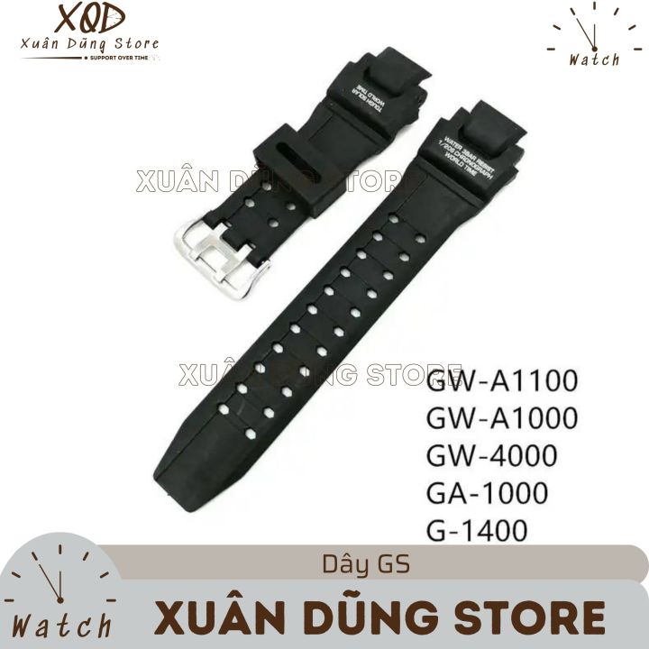 Dây Đồng Hồ GS GW-A1100 GW-A1000 GW-4000 GA-1000/1100 G-1400 bằng nhựa màu nguyên chất (Thân ...