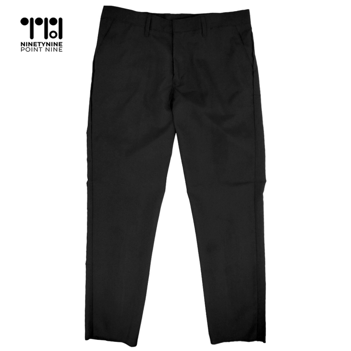 99.9 Formal Black Slacks for Men Black Chino Pants for Men [Size 28-36 ...