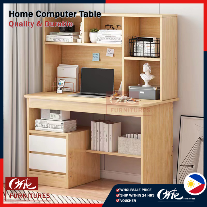 Computer Desk Home Office Desk Study Table for Desktop Writing ...