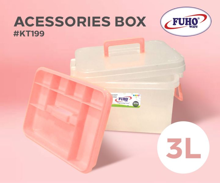 FUHO 3L Accessories Box / Multi-purpose Box / Makeup Kit, #KT199 Good ...
