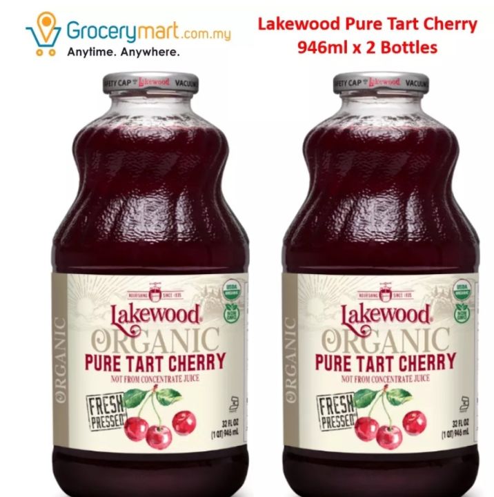 【GW】[HARD BOX] Lakewood Organic Juice Pure Tart Cherry 946ml x 2 Btls ...