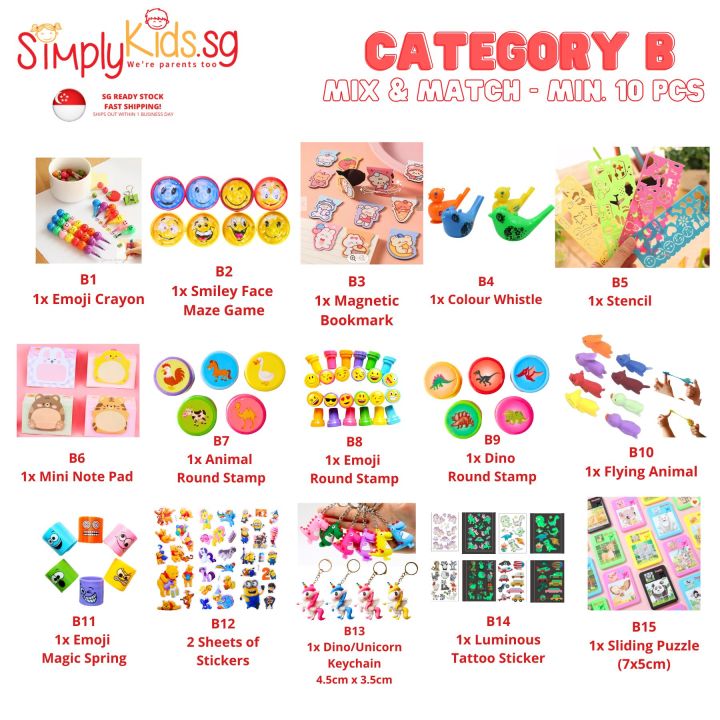 [SG SELLER] SimplyKids.SG® - Mix & Match Category B Purchase Minimum ...