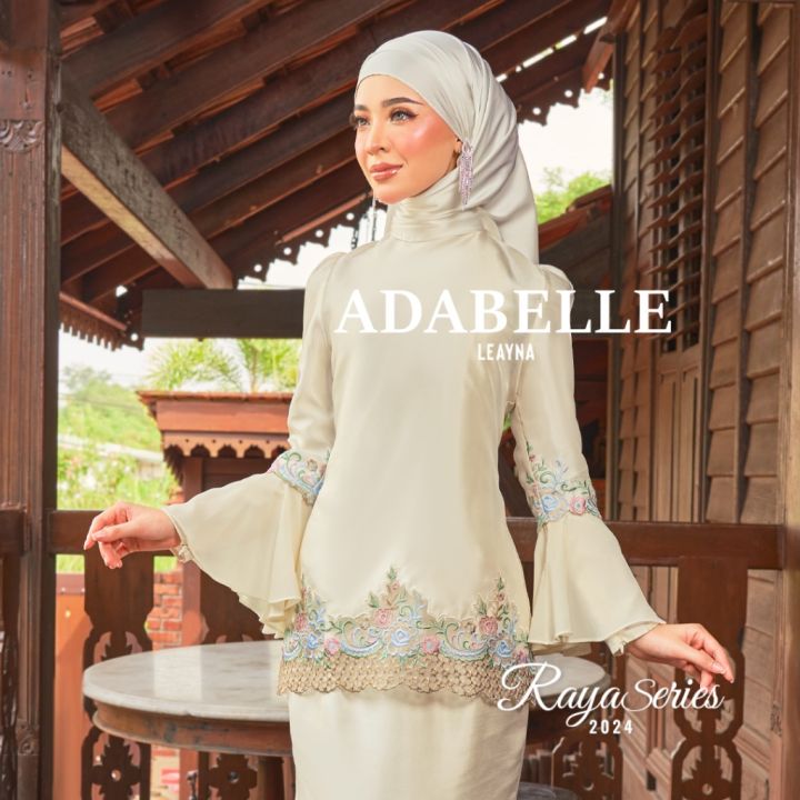 [LEAYNA.CO] [ADABELLE] Baju Kurung Moden Bersulam | Lazada