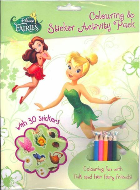 Disney Colouring & Sticker Activity Pack - Fairies - English ...