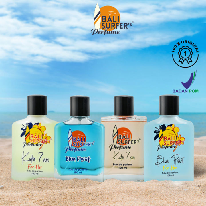 Bali Surfers Parfum| Papan Selancar| Blue Point| Parfum Bali Surfer ...