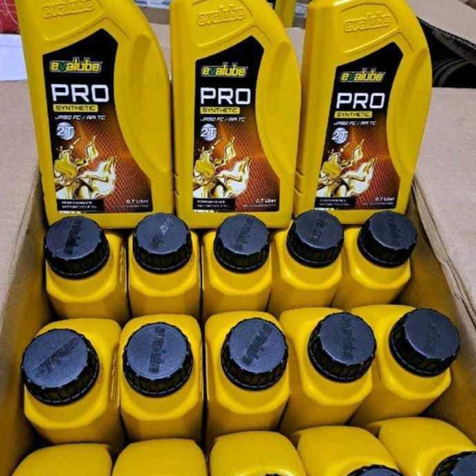 OLI SAMPING EVALUBE PRO 2T ( ORI 100% ) MEMBUAT ASAP MOTOR JADI WANGI ...