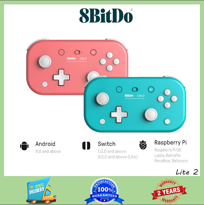 8Bitdo Lite 2จอยเกมส์บลูทูธสำหรับ Switch Lite Android และราสเบอร์รี่ Pi ...
