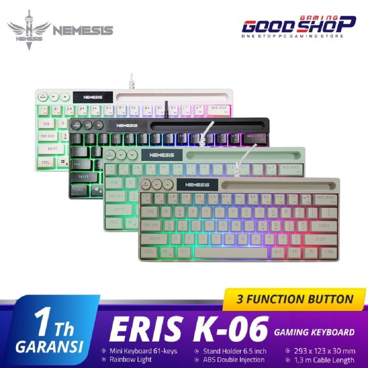 NYK Nemesis ERIS K-06 mini RGB Stand Holder Membrane - Gaming Keyboard ...