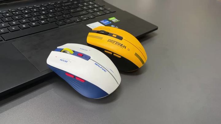 LT-T19 Ergonomic Rechargeable Gaming Mouse USB 2.4G Wireless RGB Light ...