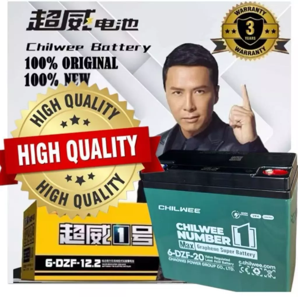 CHILWEE 6-DZF-20 Electric Bike Battery 100% Original 12V 20AH DZF-12Ah ...