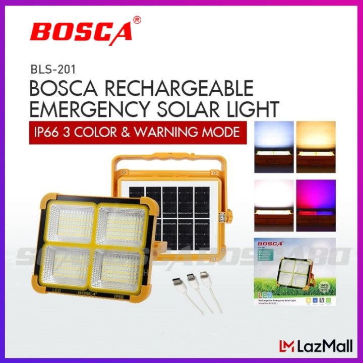BOSCA Solar Rechargeable Emergency Solar Light Solar Flood Light Car ...
