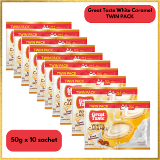 Great Taste White Caramel 3-in-1 Twin Pack (50g x 10) | Lazada PH