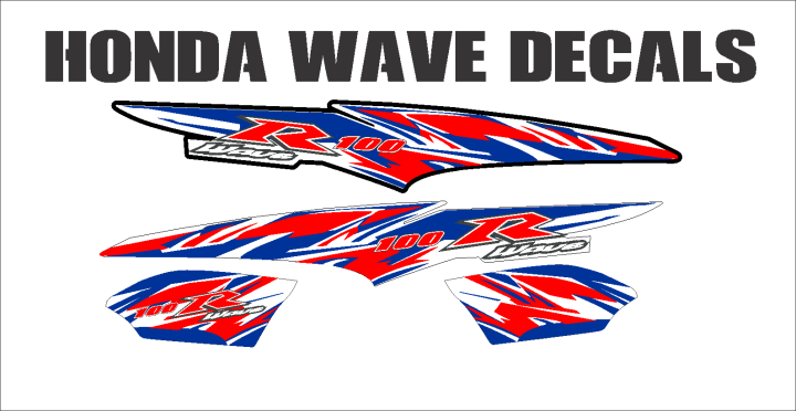 Honda Wave R 100 Sticker Decals | Lazada PH