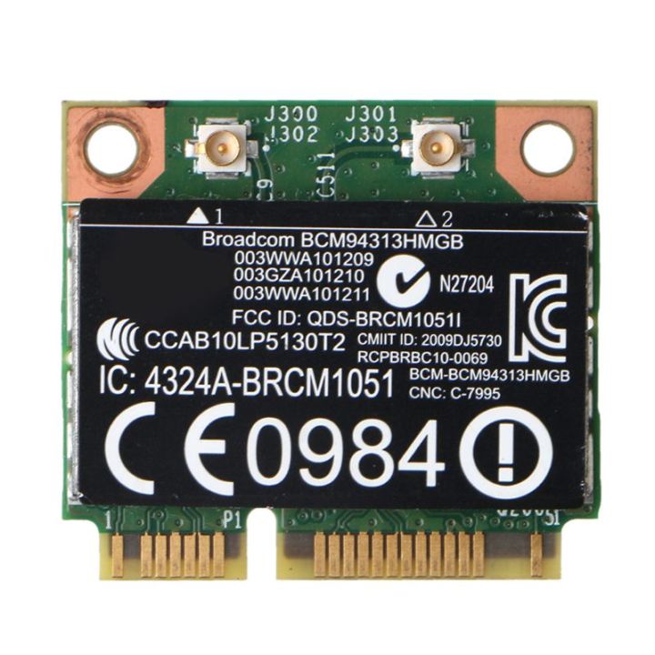 For Broadcom BCM94313HMGB BCM20702 Wifi +4.0 Bluetooth-compatible Half Mini PCI-E Wireless Card ...