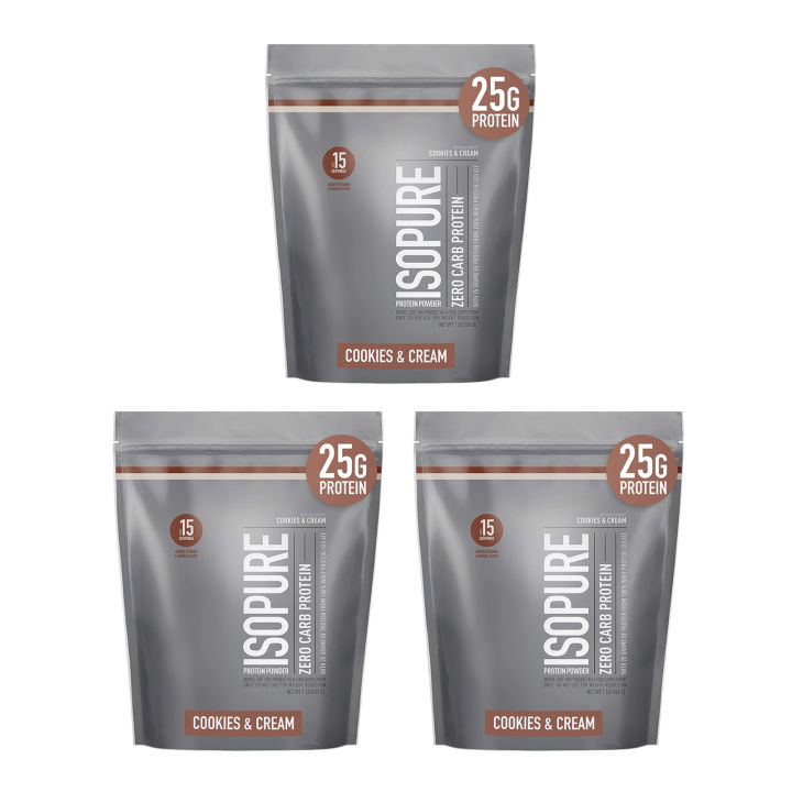 (Free Creatine Sachets) Isopure Zero Carb Protein Powder 100% Whey ...